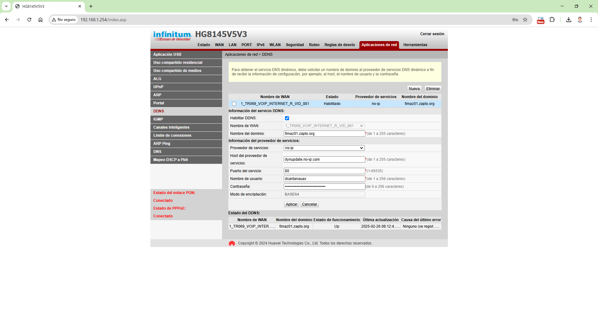 Configurar No-IP en tu módem HG8145V5V3 de Telmex y redireccionar ...